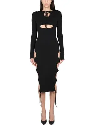 ANDREĀDAMO Dress With Cut-out Details - Black