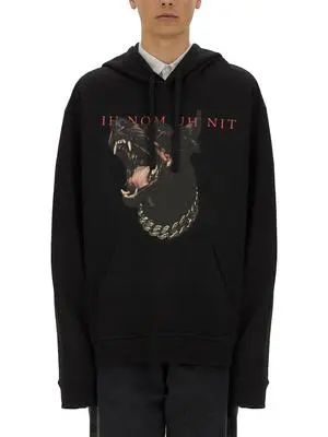 IH NOM UH NIT Dobermann Print Sweatshirt - Black