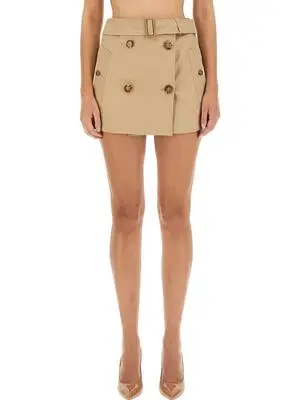 Burberry Mini Trench Skirt - Beige
