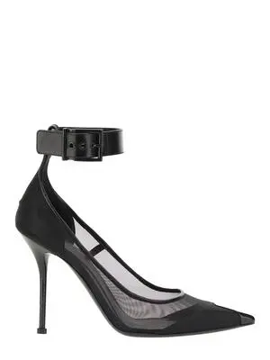 Alexander McQueen Pumps With Strap - Black