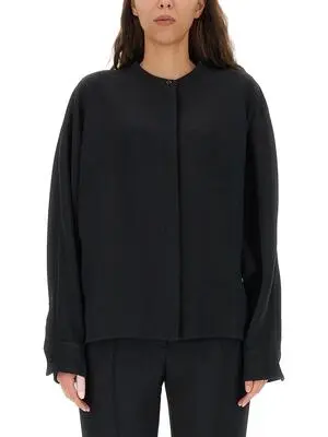 JIL SANDER Viscose Blend Shirt - Black