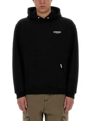 REPRESENT Hooded Sweatshirt - Black