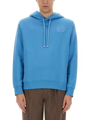 Etro Hooded Pullover - Azure