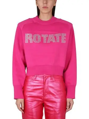 Remain Birger Christensen Sweatshirt With Logo - Fuchsia