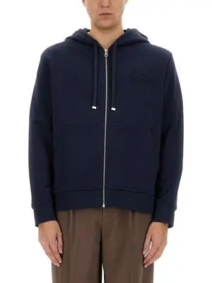 Etro Hooded Zip-up Sweatshirt - Blue