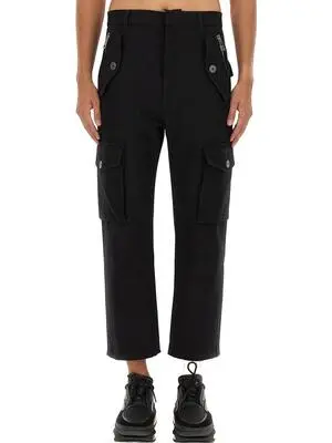 Balmain Regular Fit Cargo Pants - Black