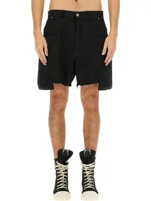 Rick Owens Bermuda Cargo Shorts - Black
