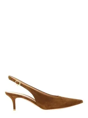 GIANVITO ROSSI Robbie Slingbacks - Brown