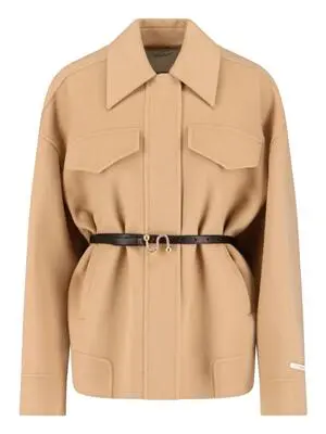 Sportmax Virgin Wool Jacket - Beige