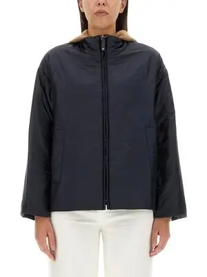 Max Mara High Neck Jacket - Blue