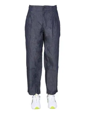 Comme Des Garçons Straight Fit Trousers - Blue