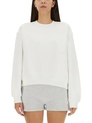 Alexander Wang Alexanderwang.t Essential Oversized Sweatshirt White