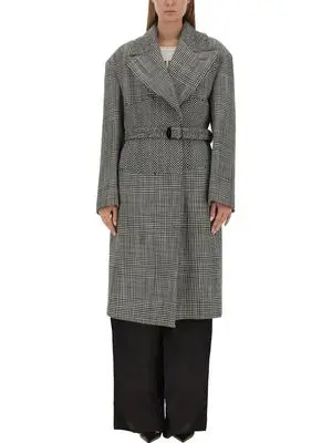 TOM FORD Wool Patchwork Overcoat - Multicolour