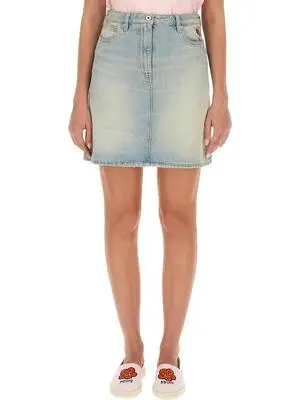 Kenzo Denim Skirt - Azure