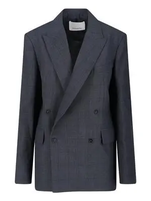 THE FRANKIE SHOP Newark' Double-breasted Blazer - Gray