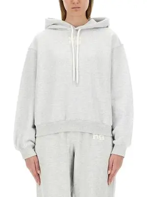 Alexander Wang Sweatshirt With Logo - Grey