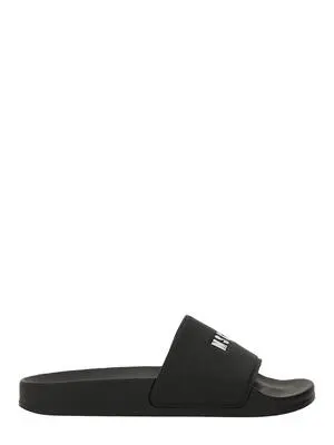 MSGM Logo Slide Sandal - Black