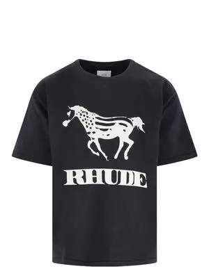 Rhude Dinero' T-shirt - Black