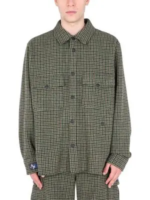 MSGM Shirt With Logo - Green
