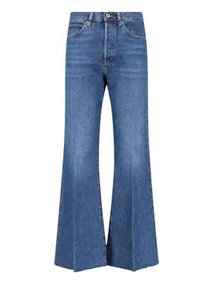 Chloé Flared Leg Jeans - Blue