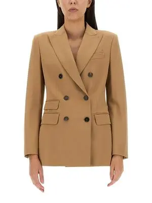 Max Mara Double-breasted Blazer - Beige