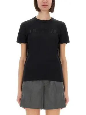 Helmut Lang T-shirt With Logo - Black