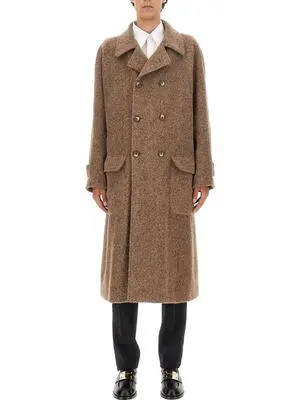 Dolce & Gabbana Double-breasted Overcoat - Brown