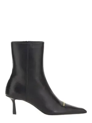Alexander Wang Ankle Boots With Logo - Black