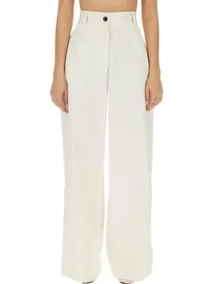 JIL SANDER Wide-leg Trousers - White
