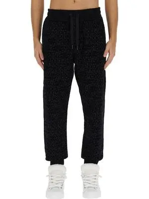 Dolce & Gabbana Jogging Pants With Logo - Black