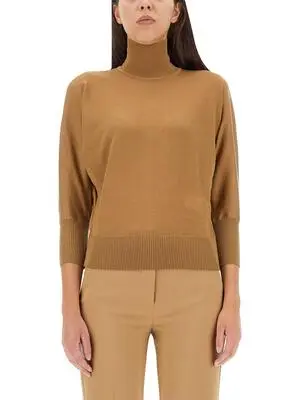 Max Mara Wool Jersey Top - Beige