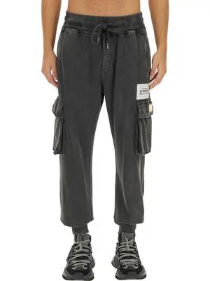 Dolce & Gabbana Jogging Pants With Logo - Grey