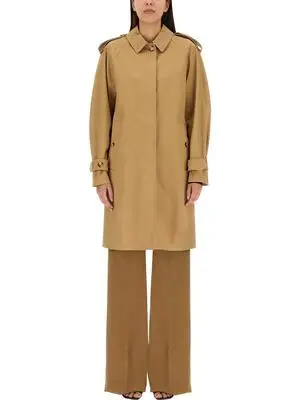 Sportmax Regular Fit Trench Coat - Beige