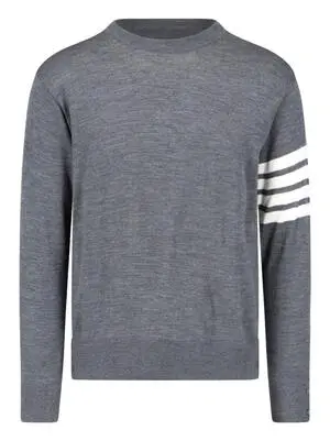 Thom Browne 4-bar Sweater - Gray