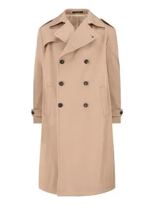 Burberry Double-breasted Trench Coat - Beige