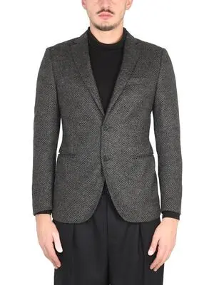 TONELLO Single-breasted Jacket - Grey