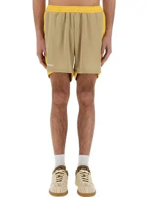 WALES BONNER Jersey Shorts - Yellow