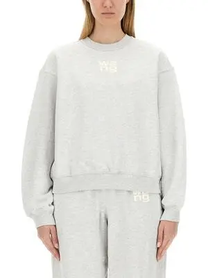 Alexander Wang Sweatshirt With Logo - Grey