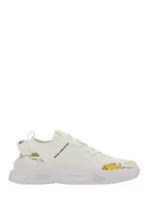 Versace Logo Sneakers - White