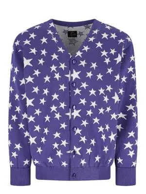 Marni V-Neck Cardigan Purple