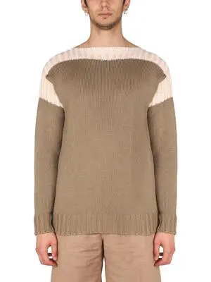 Fendi Cotton And Cashmere Sweater - Beige