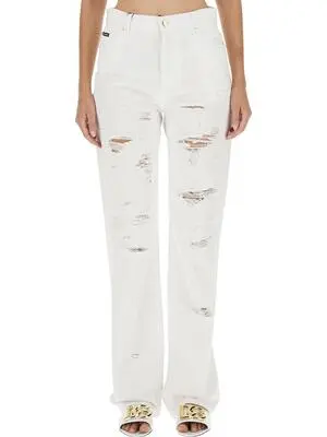 Dolce & Gabbana Boyfriend Jeans - White