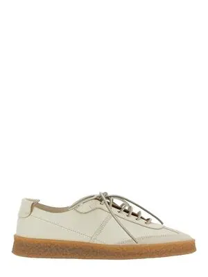 BUTTERO® Leather Sneakers - White