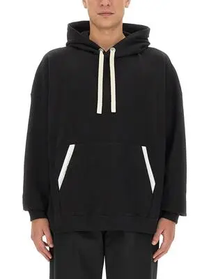 Palm Angels Hooded Sweatshirt - Black