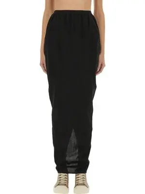 Rick Owens Pillar Maxi Skirt - Black