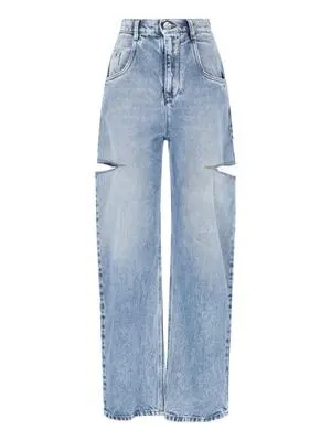 MAISON MARGIELA Jeans With Cut-out Details - Blue