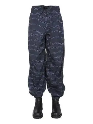 MARCELO BURLON COUNTY OF MILAN Jogging Pants With Camou Print - Blue