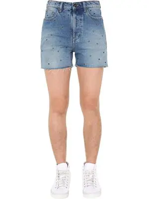 Saint Laurent Denim Bermuda Shorts - Azure