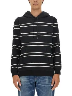 SAINT LAURENT Striped Hoodie