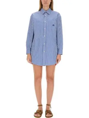 Etro Pegasus Oversized Shirt - Blue
